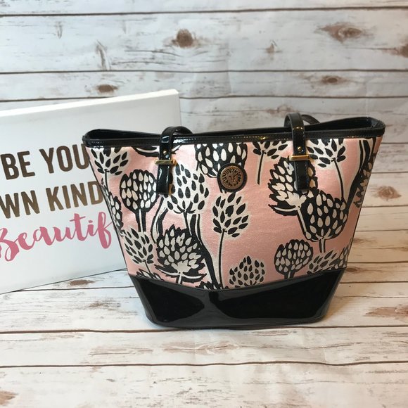 Anne Klein | Bags | Ann Klein Pink Floral Tote | Poshmark